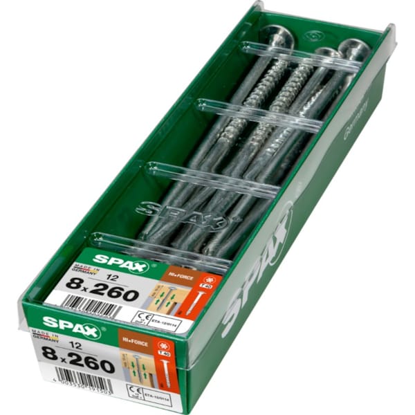 Acheter SPAX vis HI.FORCE WIROX - 8x260 STK (bte 12 pces) en ligne