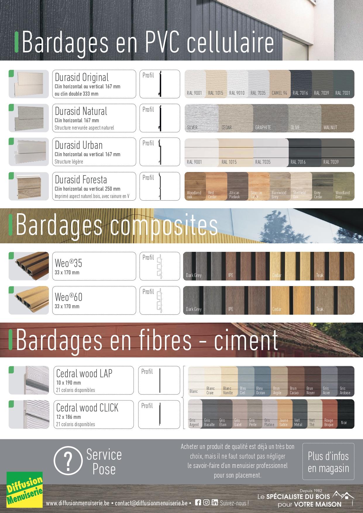 Bardages et terrasses