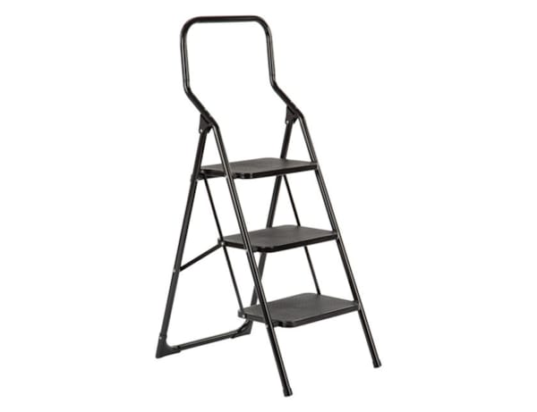Acheter Escabelle - 3 marches larges - Noir en ligne